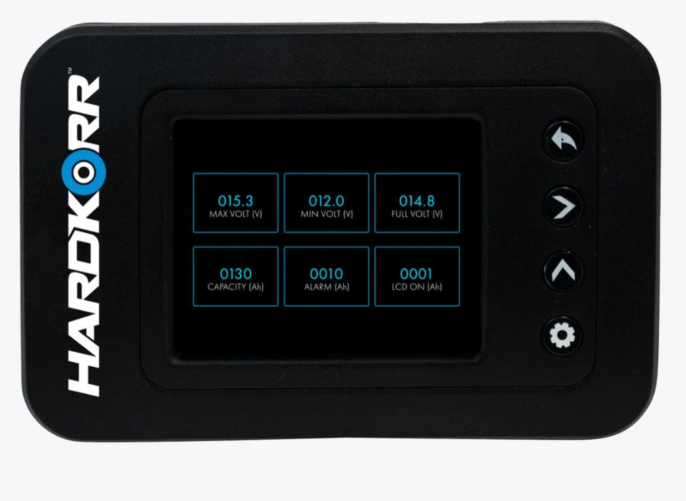 HARDKORR REMOTE BATTERY MONITOR WITH HIGH-PRECISION 100V/500A SHUNT BL ...